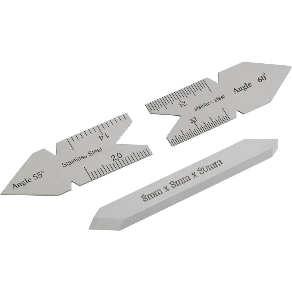Grizzly T24513 - HSS Double Ended Tool Bit and Center Gauge - Grizzly ...