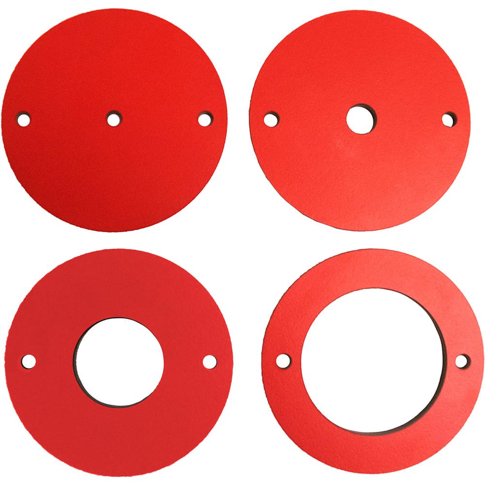 Phenolic Insert Ring Set for Router Lift, 4 Pc. - Grizzly Industrial