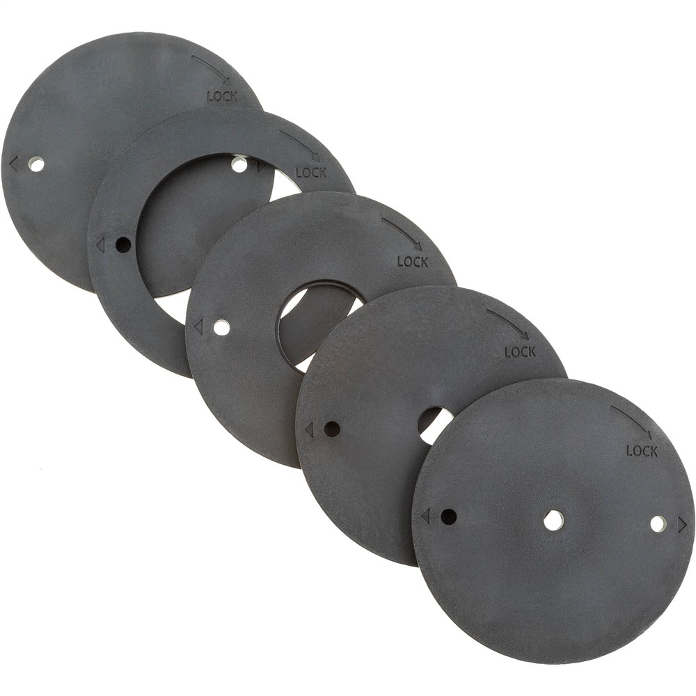 Grizzly T31640 - Router Table Insert Ring Set - 5 Pcs. - Grizzly ...