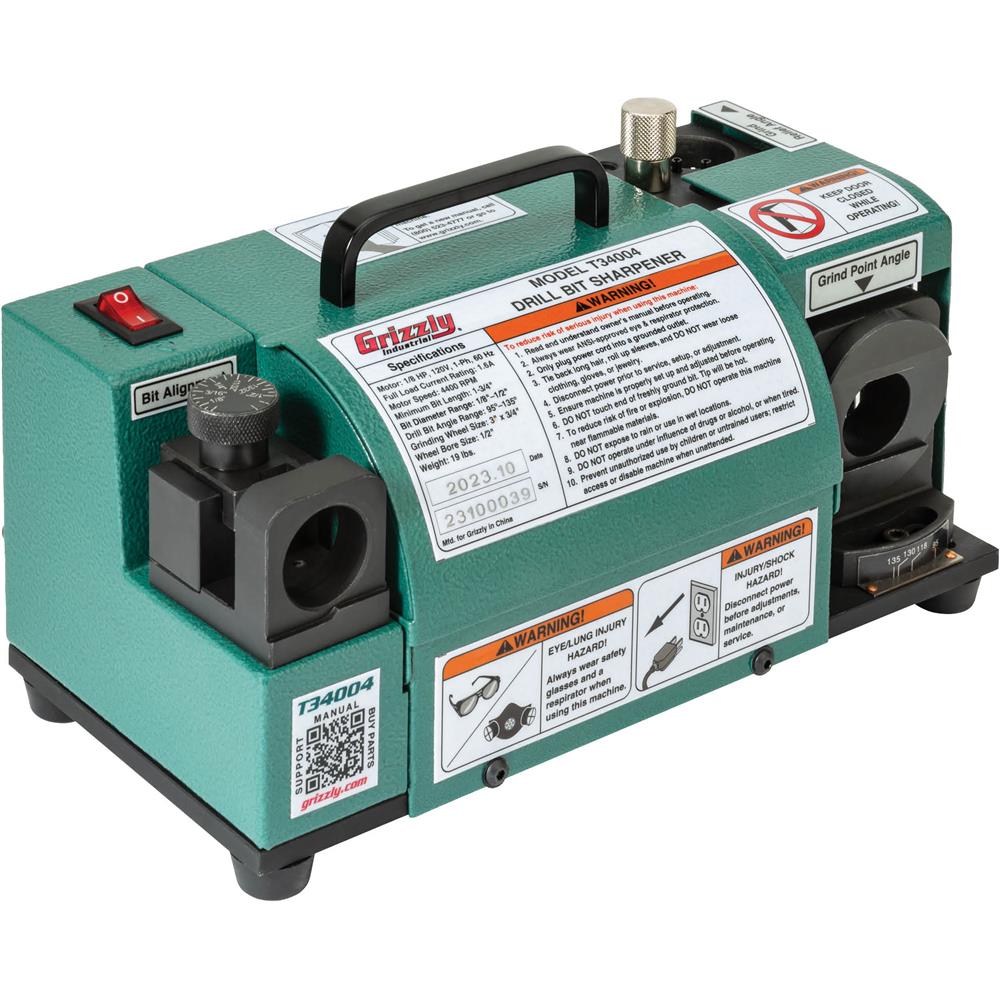 Grizzly T34004 - Drill Bit Sharpener - Grizzly Industrial, Inc.