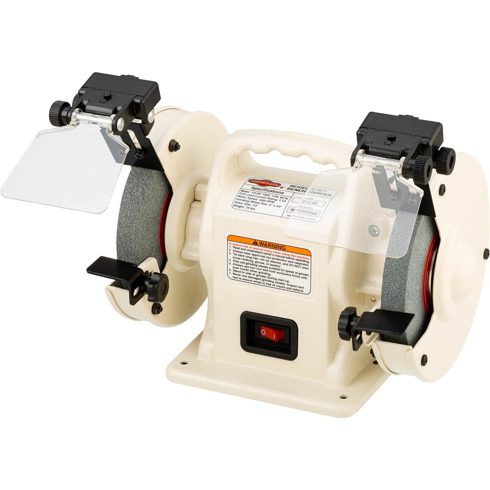 6" Portable Bench Grinder with LEDs - Grizzly Industrial, Inc.