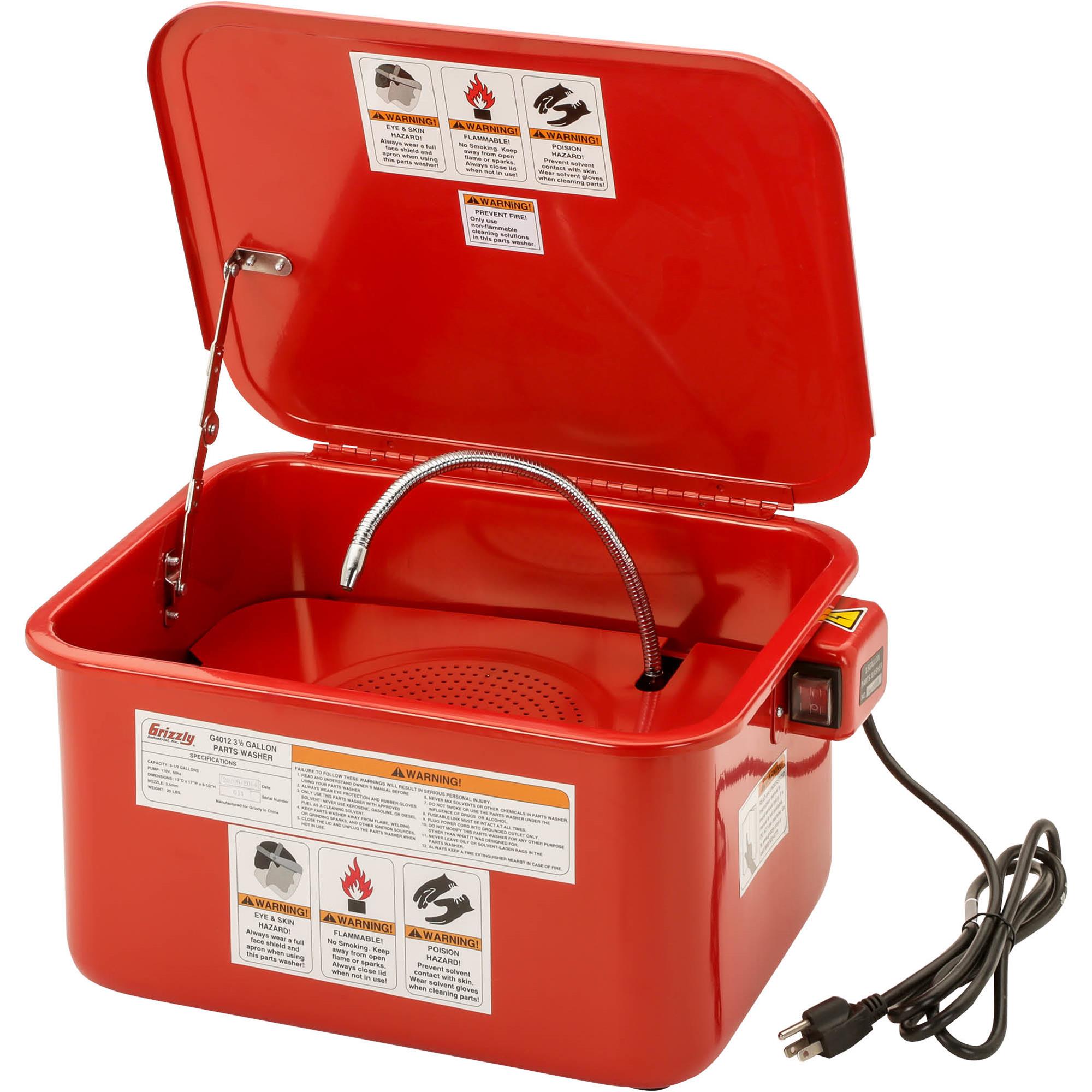 3-1/2-Gallon Benchtop Parts Washer - Grizzly Industrial, Inc.
