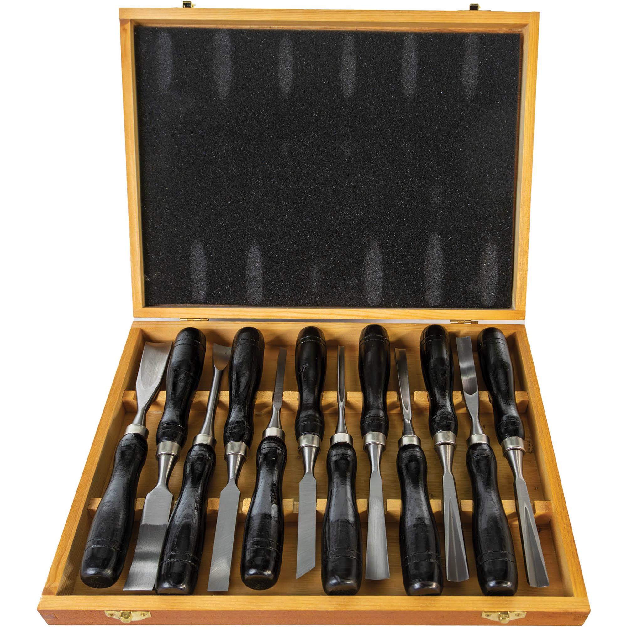 12-Pc. Carving Chisel Set - Grizzly Industrial