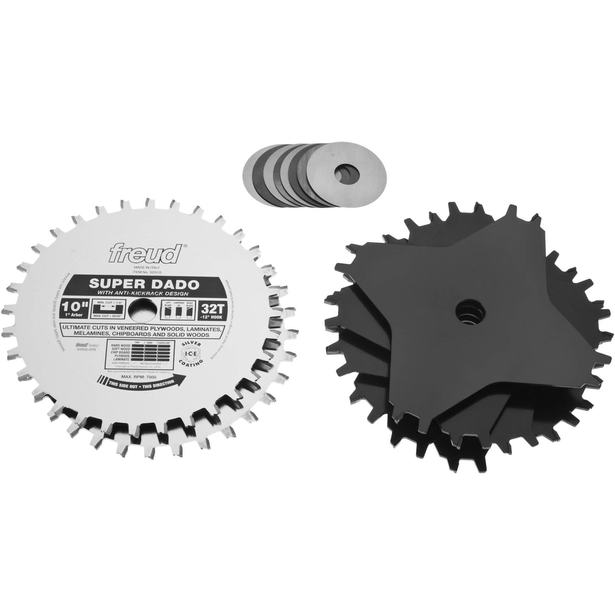 10" x 1" 32T Stack Dado Set - Grizzly Industrial