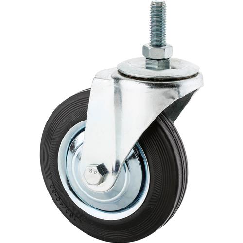 Steelex D2545 - 6-1/4" Black Rubber Swivel Caster, Threaded - Grizzly ...