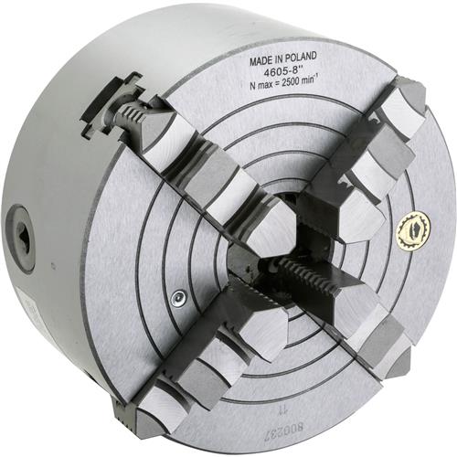 8" 4-Jaw Plain Back Independent Chuck - Grizzly Industrial, Inc.