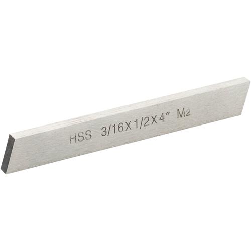 3/16" x 1/2" x 4" HSS Rectangle Tool Bit - Grizzly Industrial